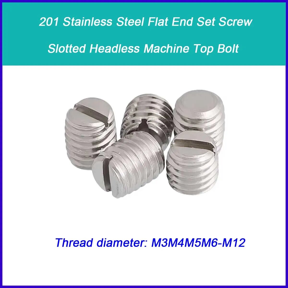 Винты из нержавеющей стали M3M4M5M6-M12 50pcs M4x8