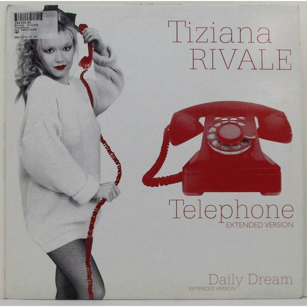 Винтажная виниловая пластинка сингл TIZIANA RIVALE - TELEPHONE / DAILY DREAM