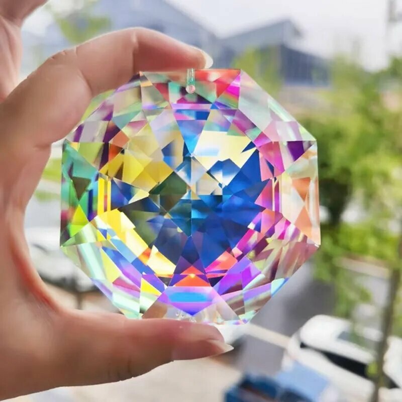 Стеклянное украшение для стола Sun Catcher создает эффект радуги. Украшение для окна из хрустальной призмы.