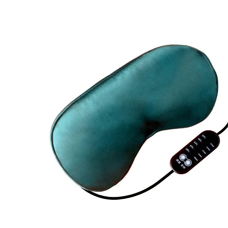 Интеллектуальная регулировка температуры, маска для глаз, USB горячий компресс, уход за глазами, шелковое затенение для сна, дышащее теплообмещение
