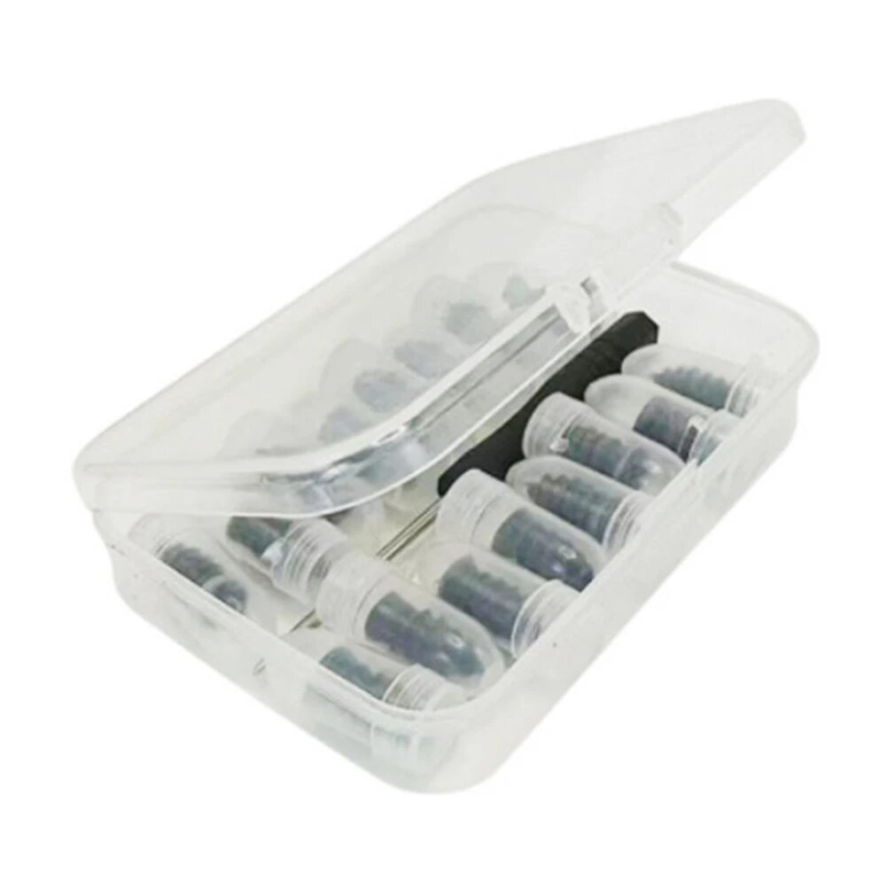 Набор для ремонта шин автомобилей и мотоциклов, 21 шт, резиновые шурупы для грузовиков, автобусов, сельскохозяйственной техники, с кейсом для хранения