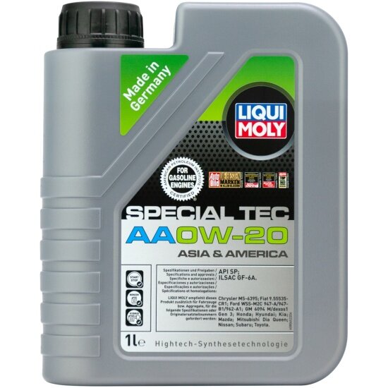 Моторное масло Liqui Moly Special Tec AA 0W-20 HC-синтетическое 1 л