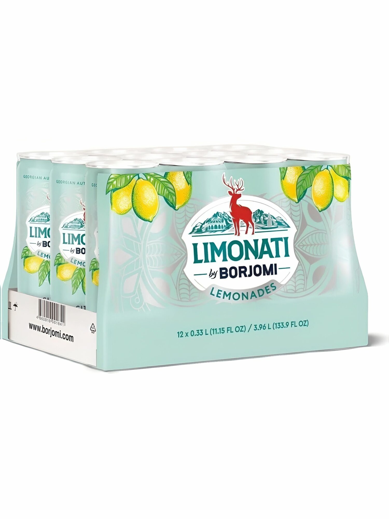 Лимонад Limonati by Borjomi Цитрус, 12 шт х 0,33 л