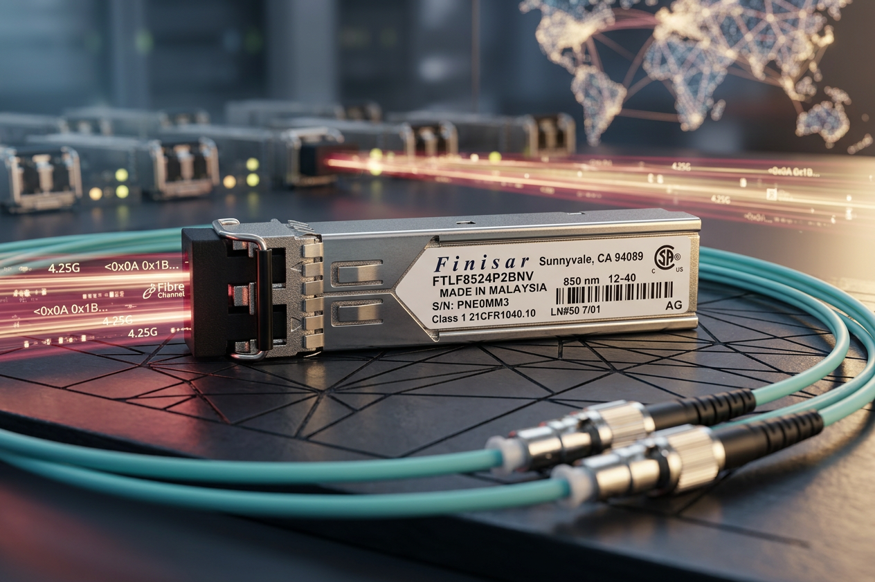 Трансивер Finisar FTLF8524P2BNV SFP до 4,25 Гбит 850 нм DDM LC MMF