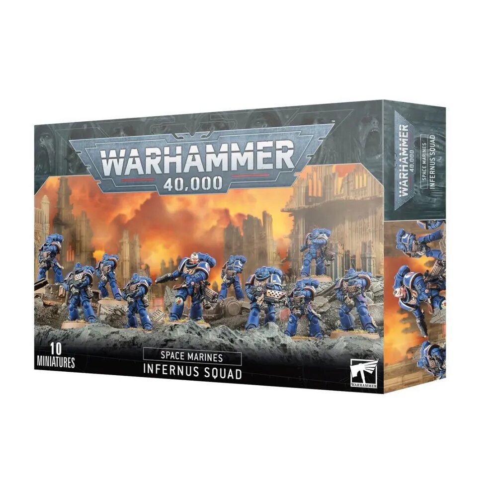 Warhammer 40K Space Marines Infernus Squad - набор из 10 миниатюр для сборки