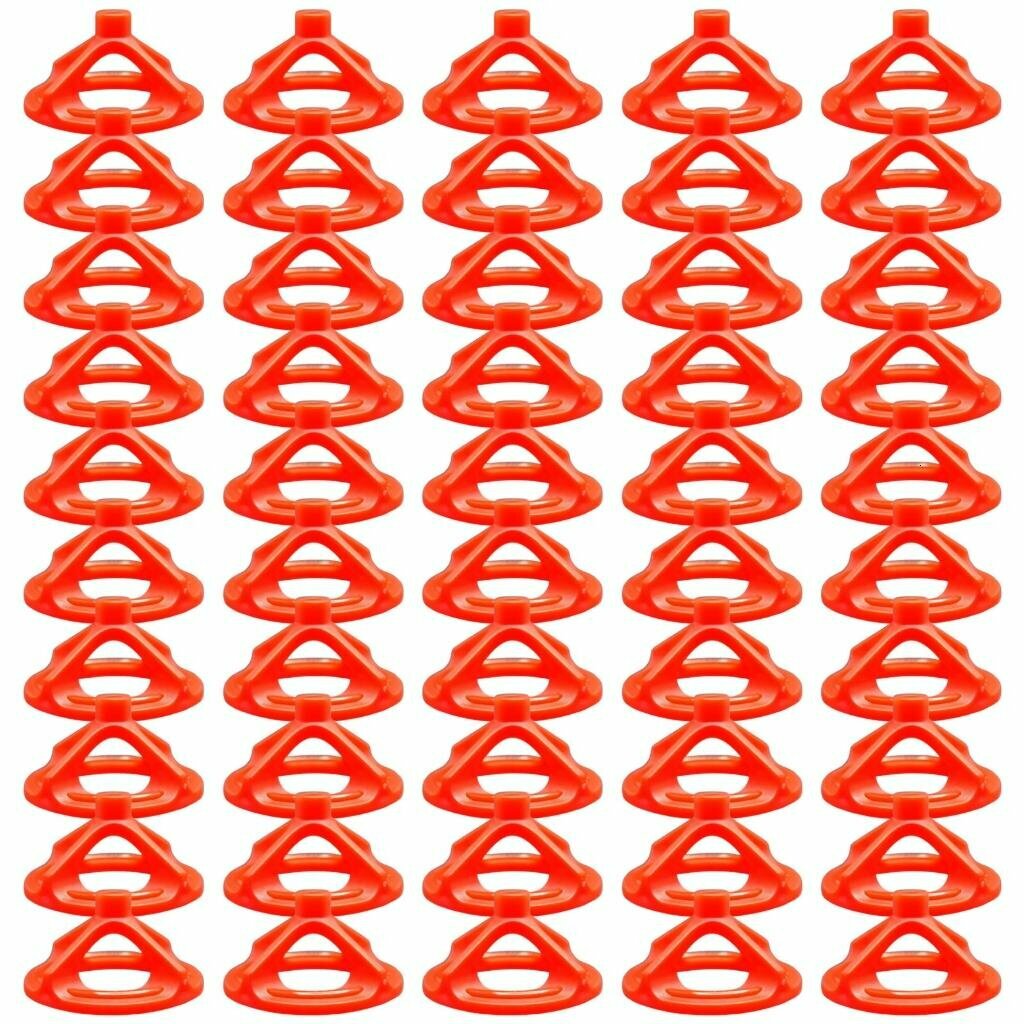 Керамические выравнивающие клипсы для плитки, 100 шт, красный орех