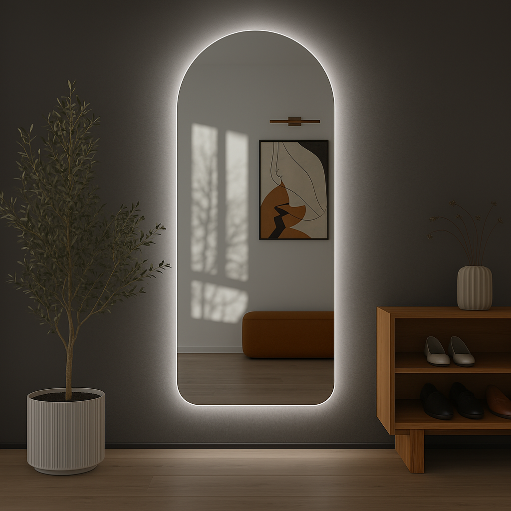 Зеркало в прихожую «Аркада-XL» с интерьерной подсветкой 50х100 см