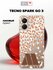 Силиконовый чехол на Tecno Spark Go 3 / Текно Спарк Го 3 с принтом Буква M в лео...