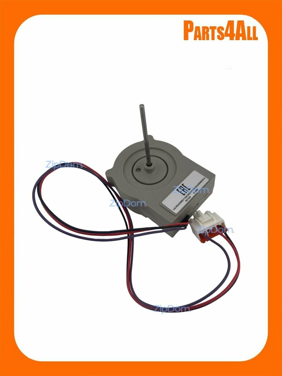 Вентилятор для холодильника LG RDA056S11 13V EAU61762901, EAU60694508, EAU60694514 13V, 3.25W, (шток -3,15 мм, L-60 мм)