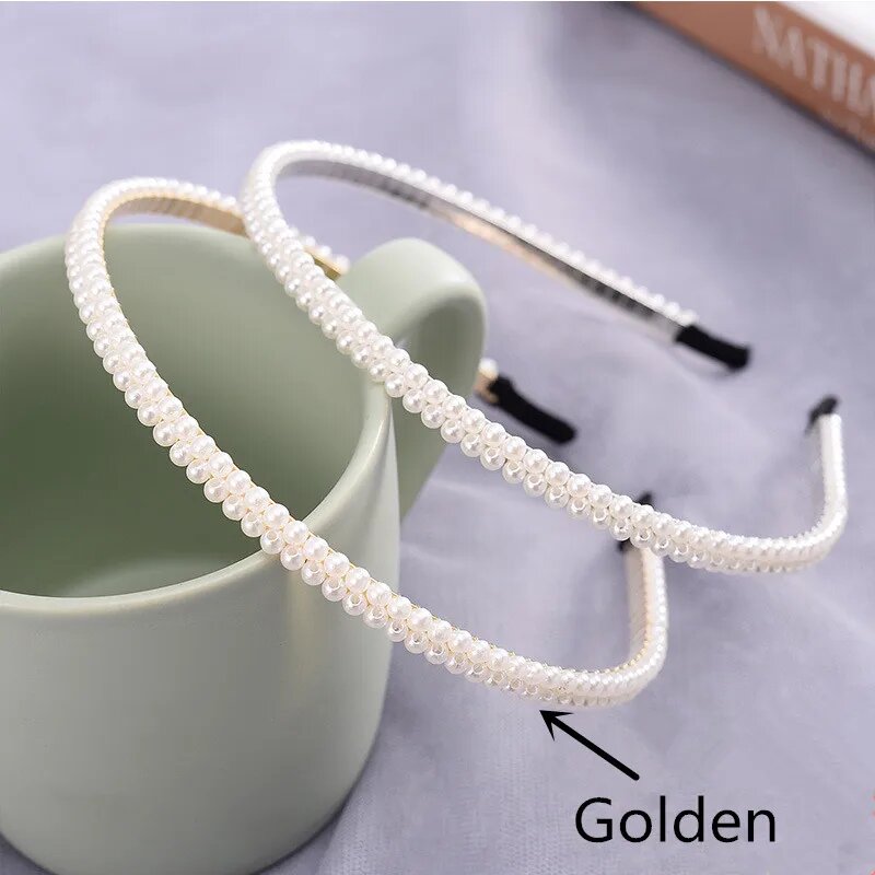 Золотая повязка на голову FA-18