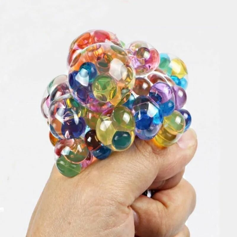 Игрушка мячик в сетке антистресс, Мяч мялка