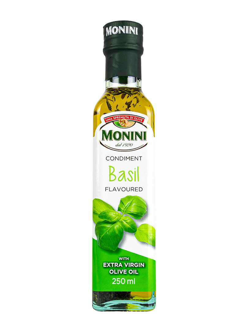 Оливковое масло Monini Extra Virgin Базилик нерафинированное, 0,25 л