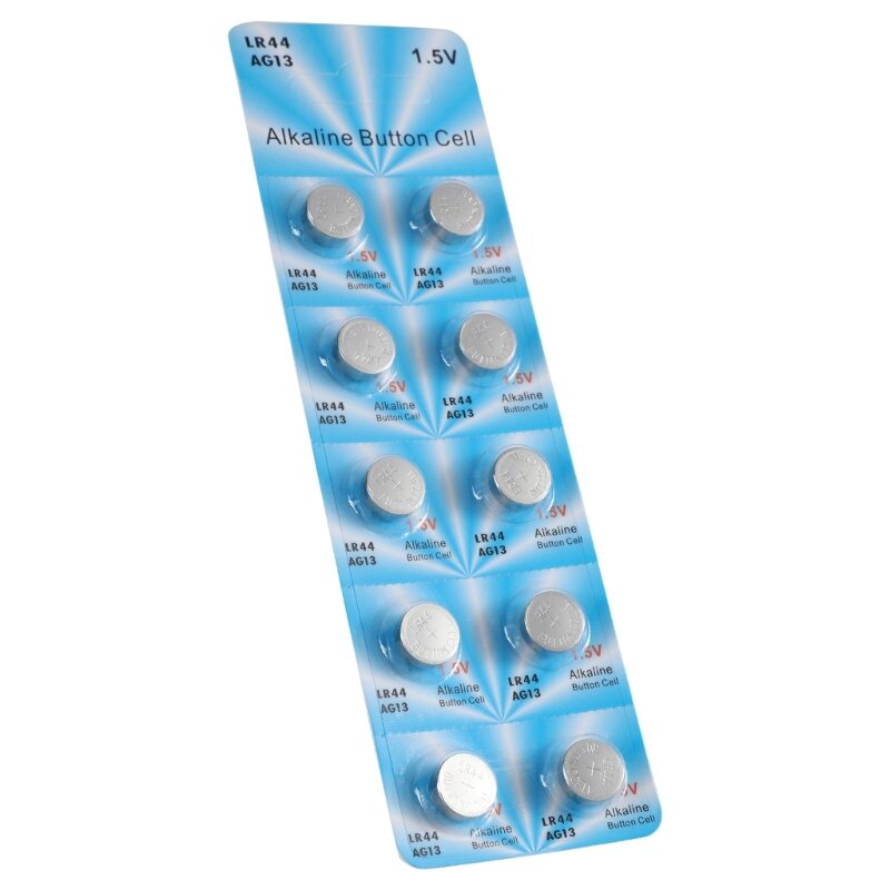 10ШТ Батарейки LR44 AG13 1.5V Button Coin Cell A76 357 357A LR1154 SR1154 SR44 Для Игрушек, Часов, Игр