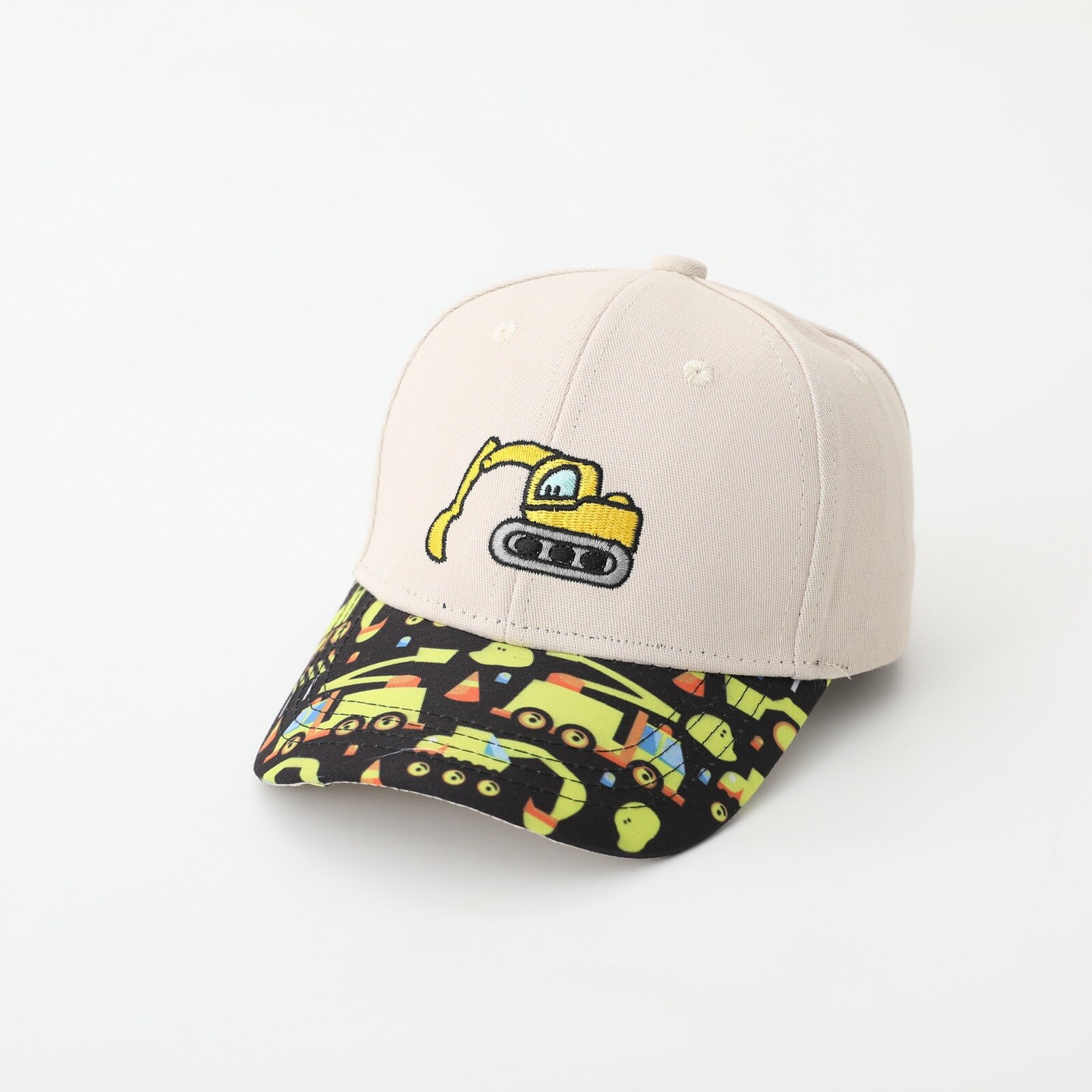 DIY Кепка Детская Экскаватор Граффити Вышитая Хлопок