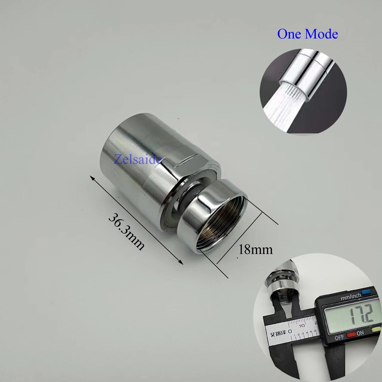 Зelsaide Латунный аэратор для смесителя 360° one mode 18mm female