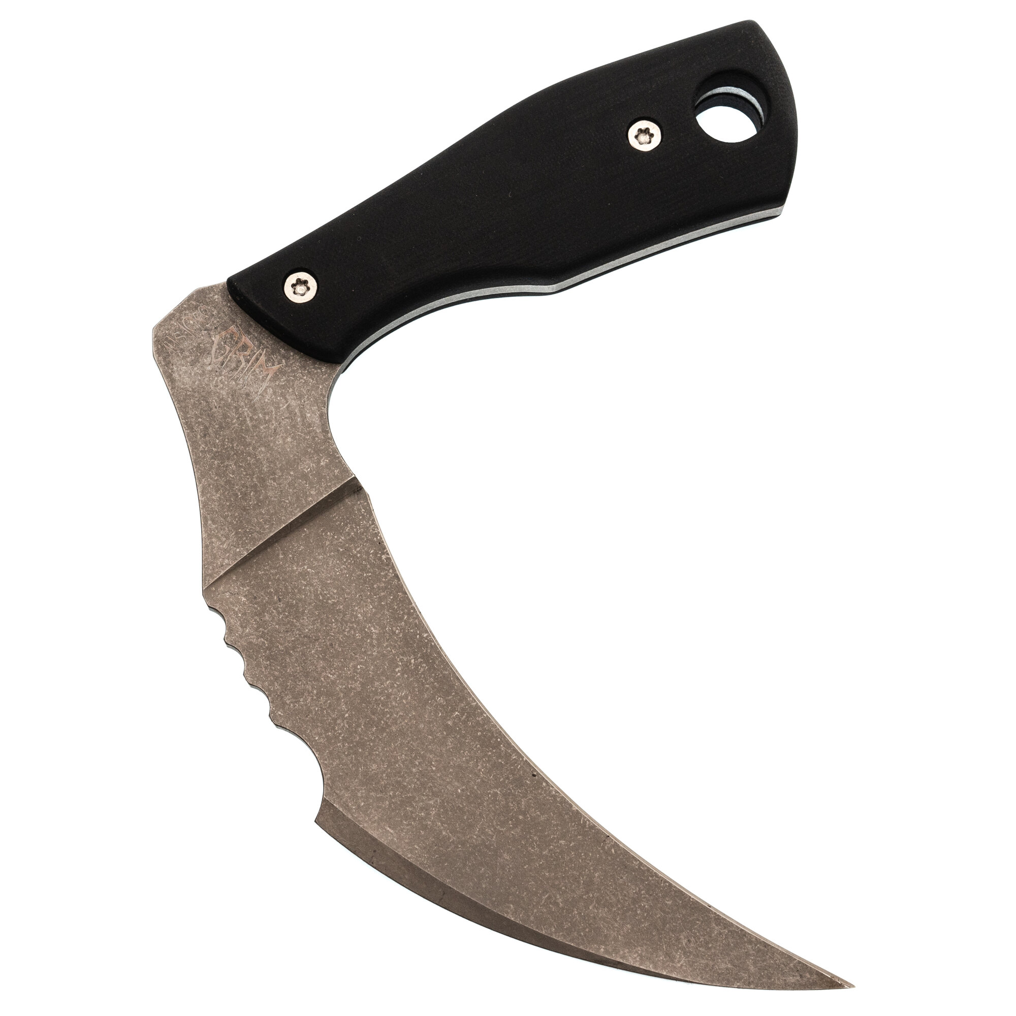 Нож Barmaley Knives Грим, сталь AUS-10Co, рукоять G10, черный