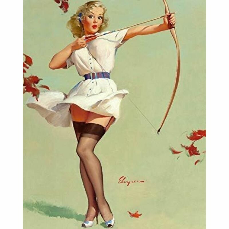Постер для интерьера, Пинап девушки - Pin up girls, 30х20см.