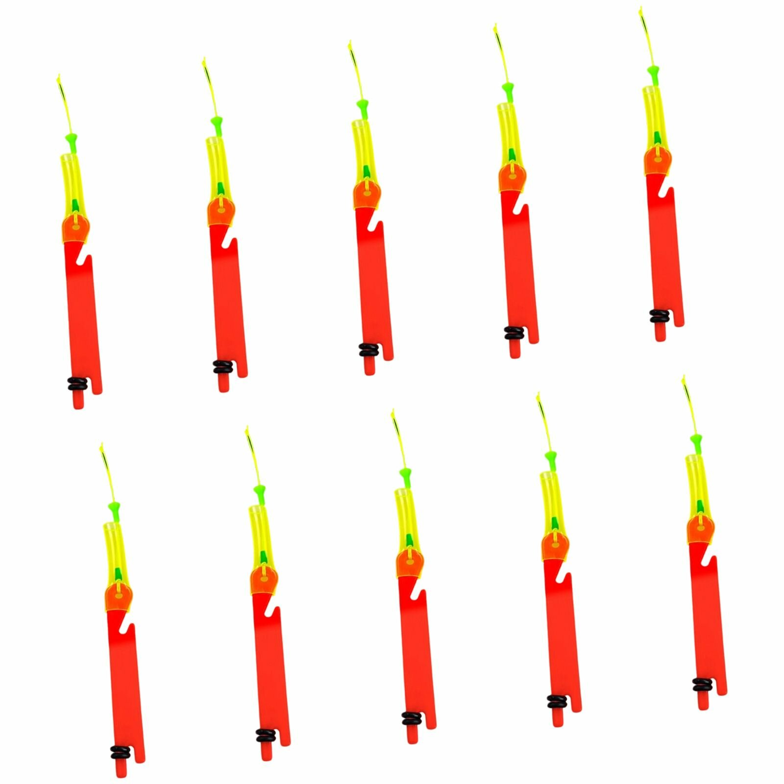 10 упаковок практичных рыболовных мотовил для регулировки длины лески и надежной рыбалки