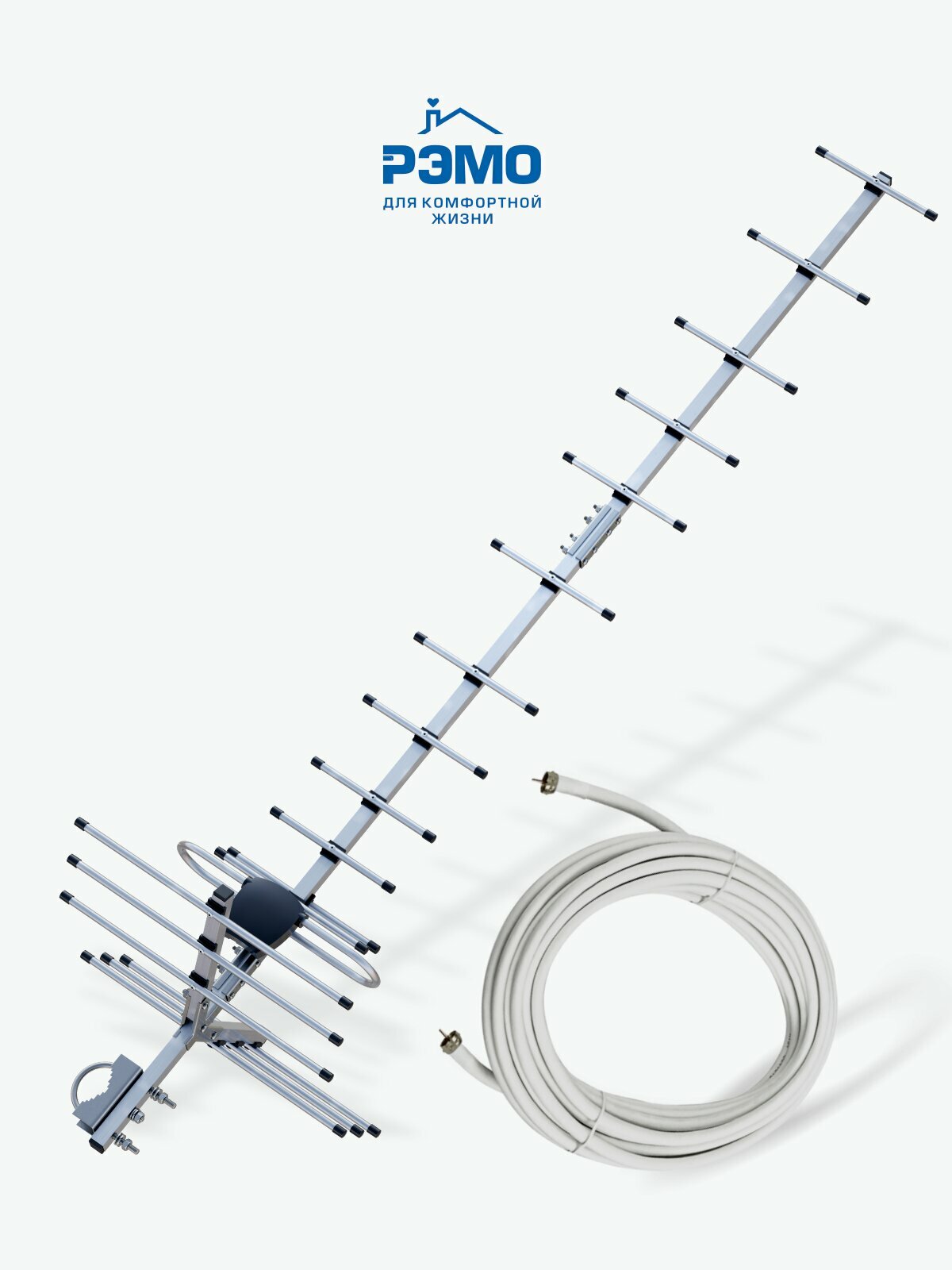Телевизионная антенна BAS-1132-USB Бирюса активная уличная