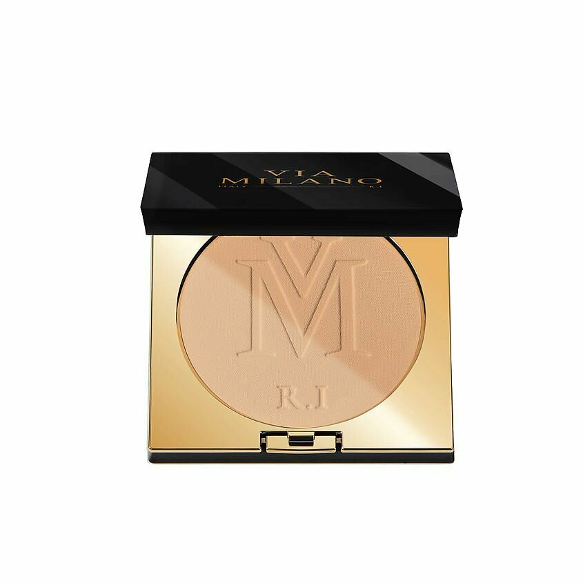 VIA MILANO Компактная пудра для лица матирующая с витамином Е Compact Powder Stop Shine & Covering, C01 Ivory, 10 г