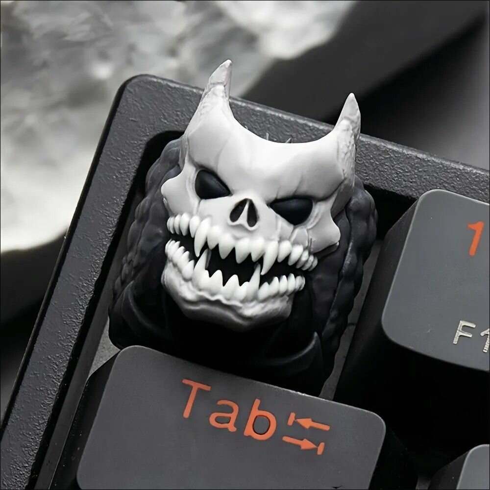 Артизанский кейкап - Монстр №8, смоляной кейкап ручной работы, 1U, Cherry профиль для механической клавиатурыtaoyiji