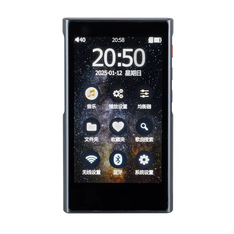 MP3-плеер xDuoo X5, экран 3,5 дюйма, поддержка DSD до 256, встроенная память 128 ГБ, чёрный цвет