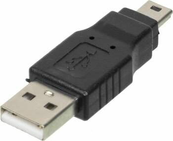 Переходник micro USB Ningbo mini USB B m - USB Am, цвет белый