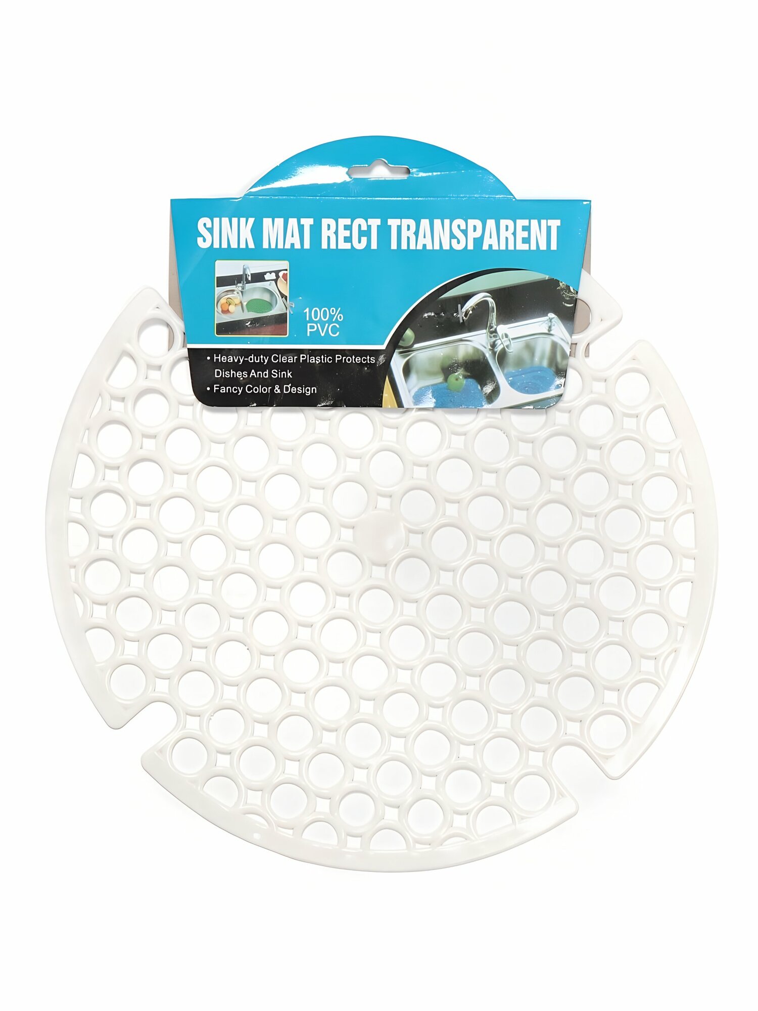 Коврик в раковину противоскользящий круглый пластиковый 28х30 см для кухни, аксессуар для мойки Y3-693