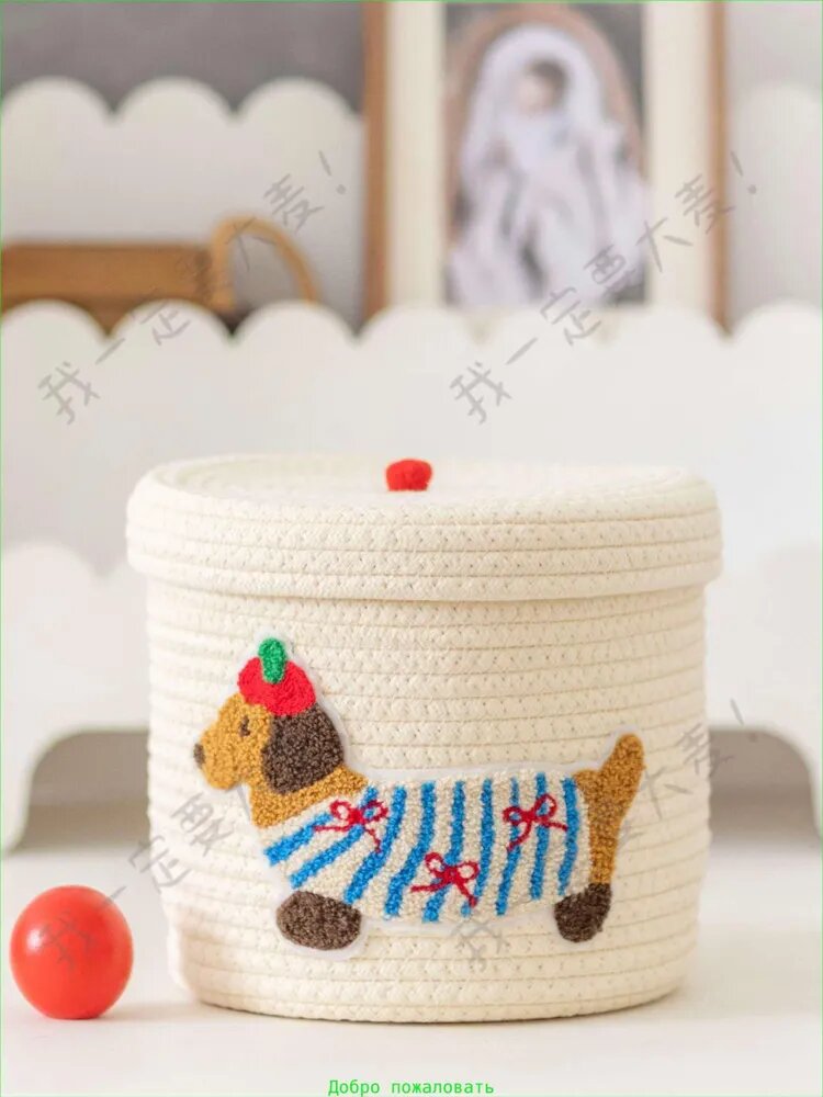 Корзина для игрушек длина 20 см, ширина 20 см, высота 19 см.