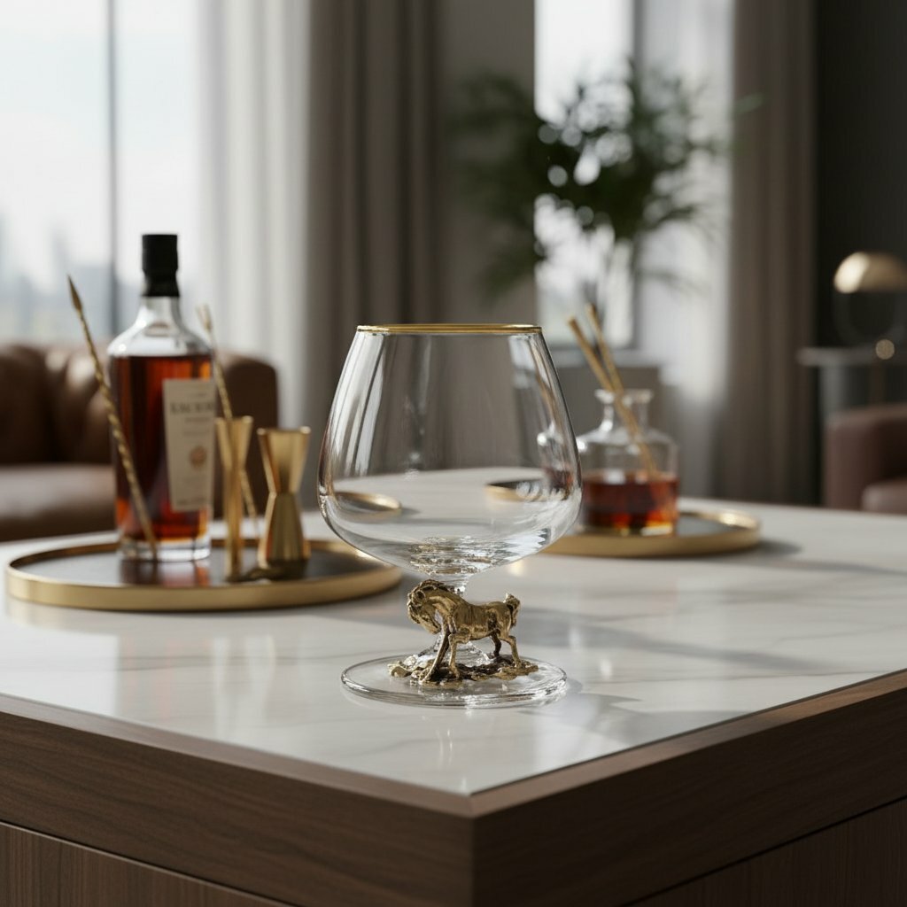 Бокал для коньяка Грациозная лошадь (в коробке)