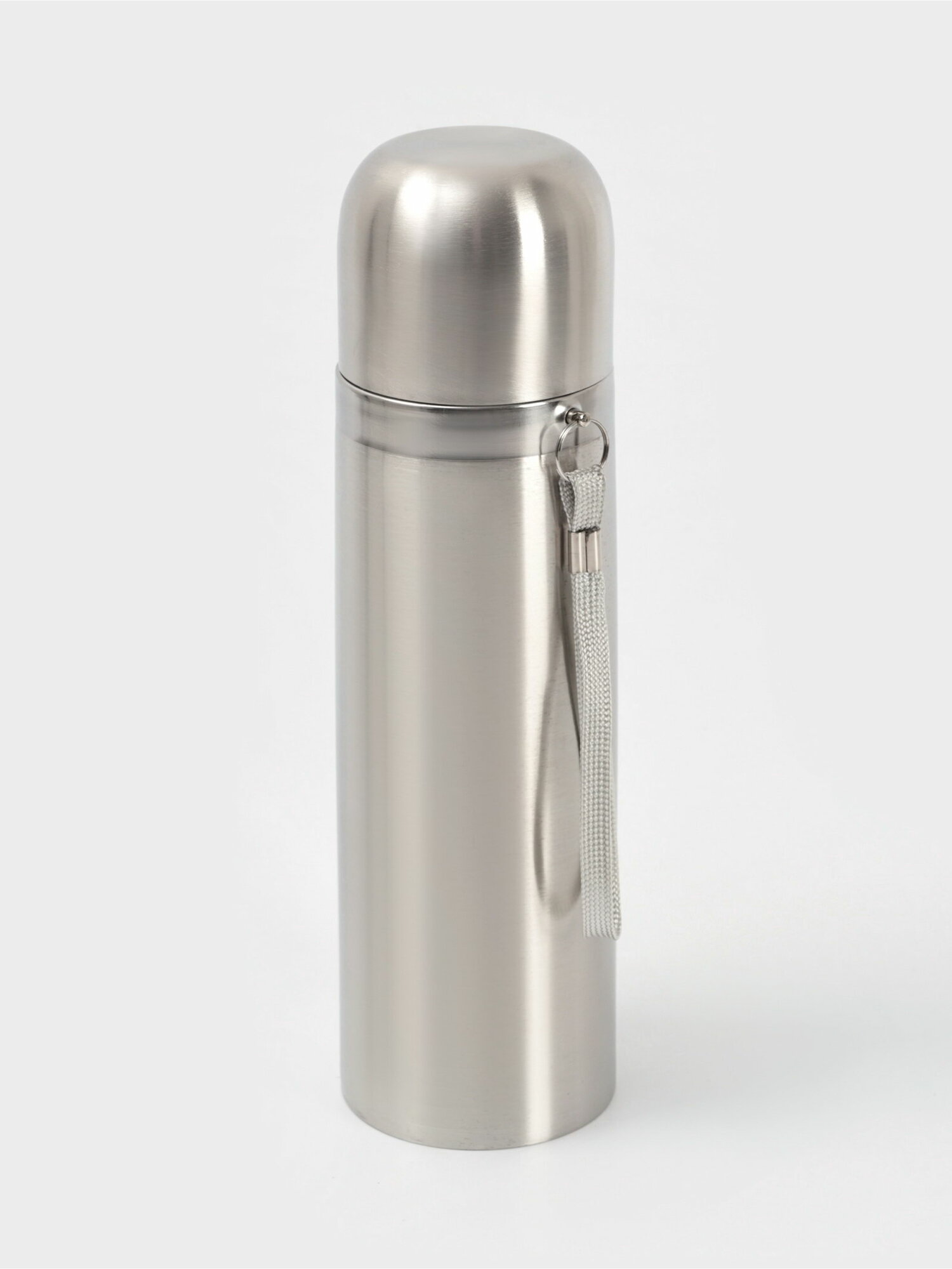 Термос гильза Мастер К, 500 мл, с кружкой, с помпой, сохраняет тепло 10 ч, нержавеющая сталь, серый