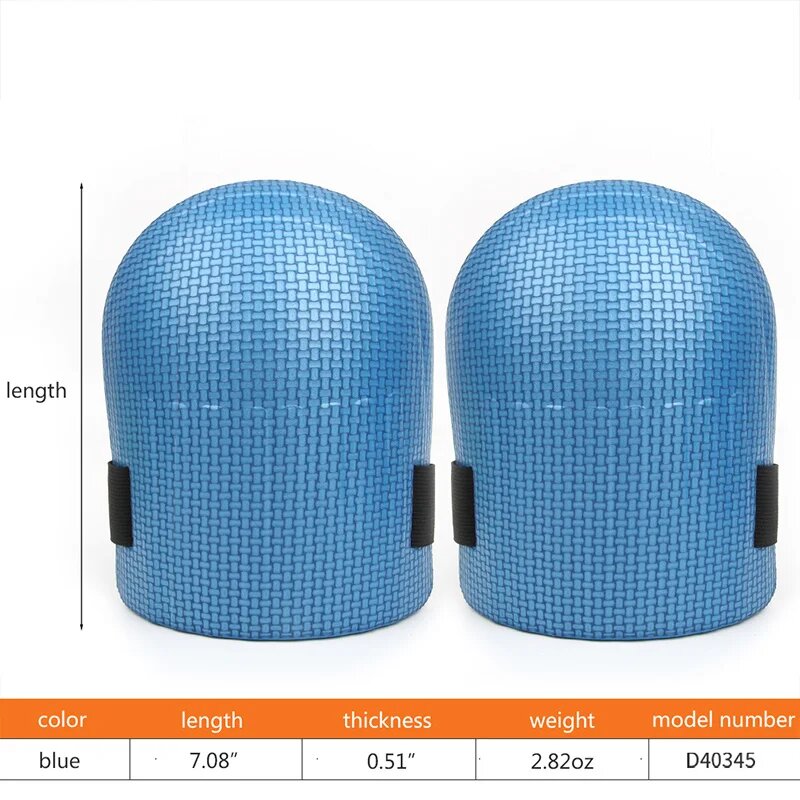 Голубые наколенники D40345, 7.08" x 0.51"