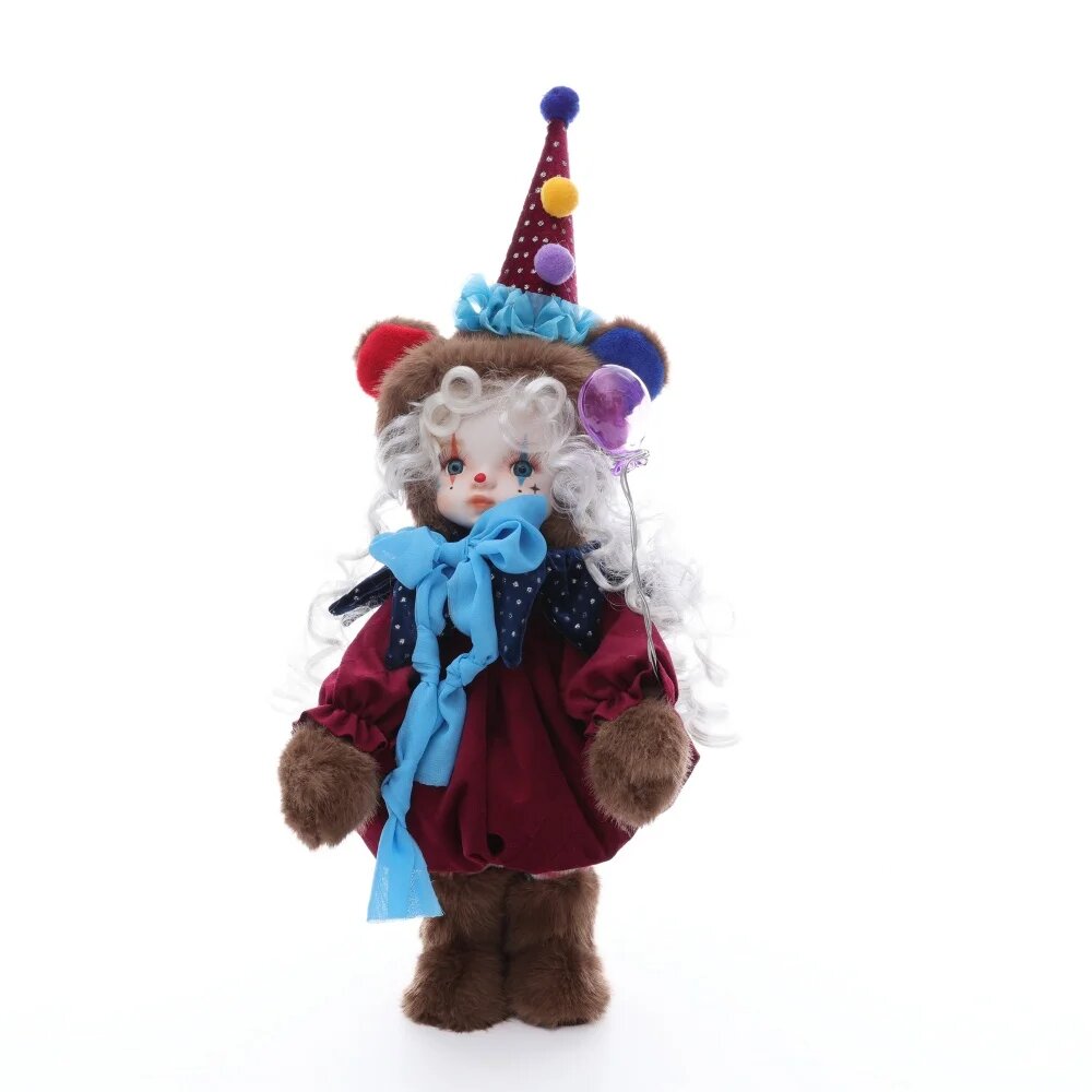 Кукла Cloveray 13 дюймов фарфоровая с лицом клоуна