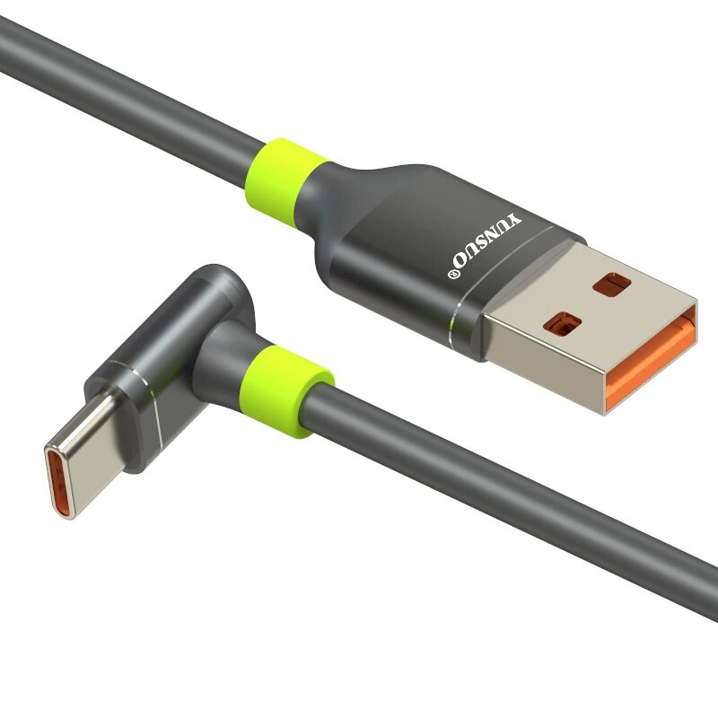 Черный USB-C кабель для зарядки Huawei, длина 4 метра, поддержка сверхбыстрой зарядки до 100 Вт, прочный и эффективный