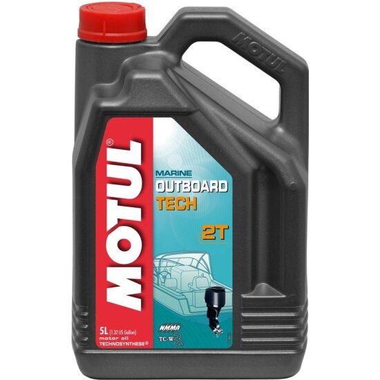 Моторное масло Motul Outboard Tech 2T полусинтетическое 5л (ЕС)