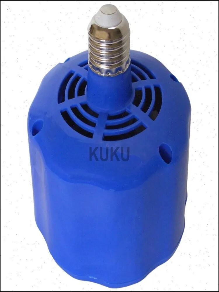 Тепловентилятор лампа 100-300w под патрон Е 27 с подсветкой, для обогрева курятника, поросят, животных