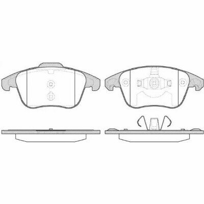 Колодки тормозные передние REMSA 1249.30 Citroen C4 04-11, Peugeot 207 07->, 3008 09->, 307 04->, 308 07->