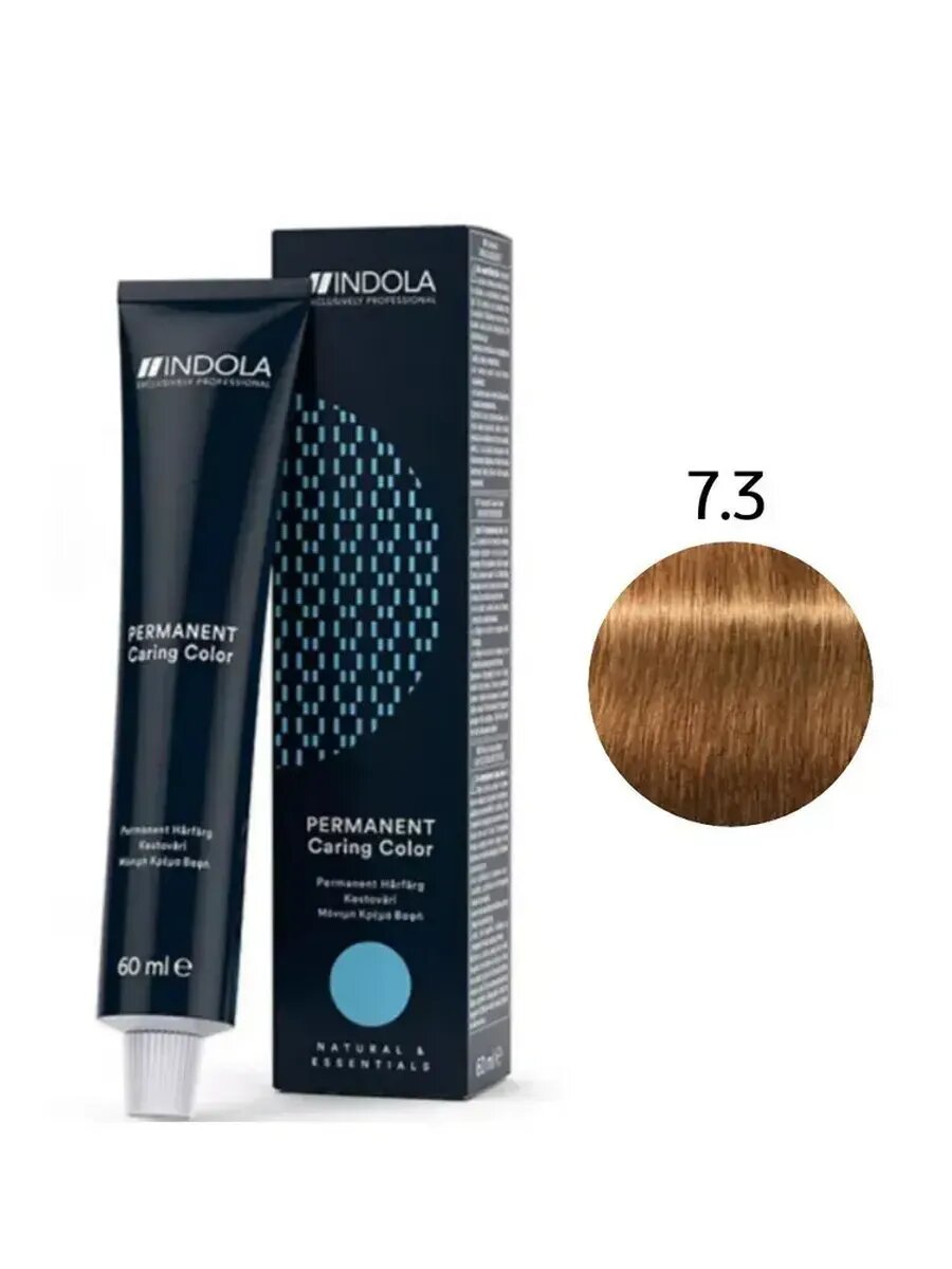 Indola Natural Essentials 7.3 Стойкая крем-краска для волос 60мл