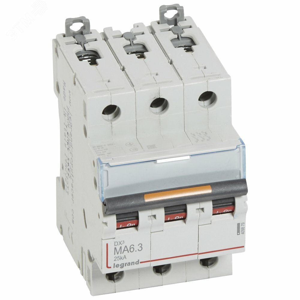Автоматический выкл. DX3 3П MA6,3A 25кА, арт. 409879 LG Legrand