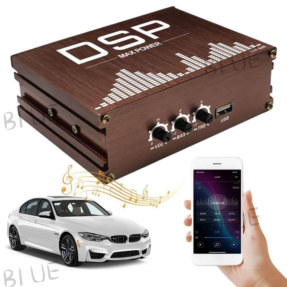 4-канальный автомобильный DSP-процессор с Bluetooth и USB-плеером