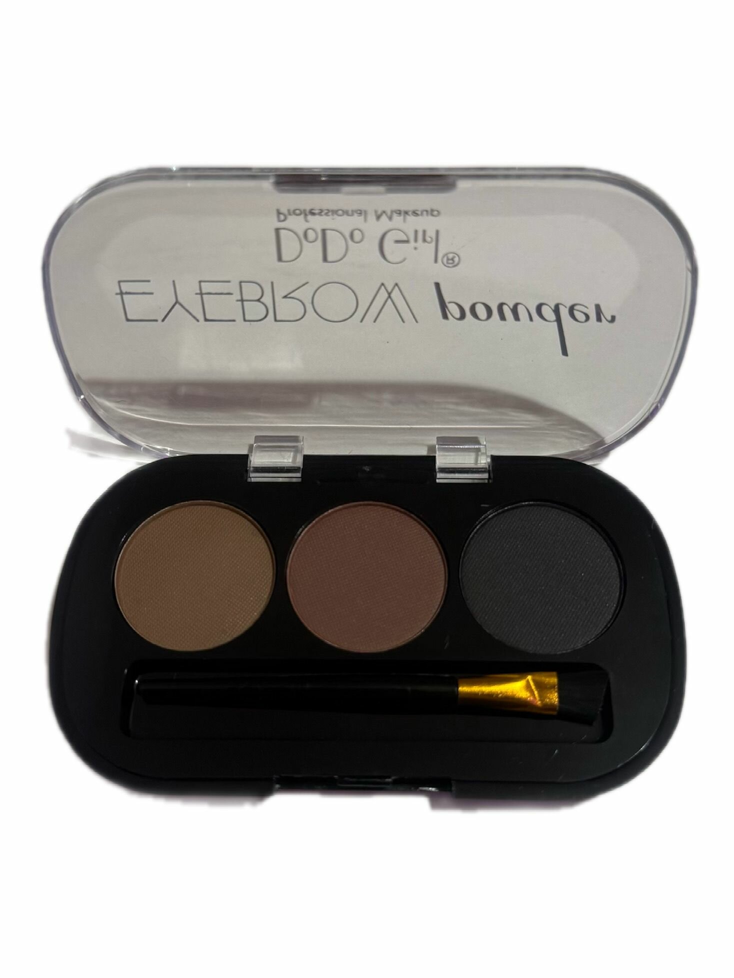 DODO Girl Тени для бровей с кисточкой, тон 02