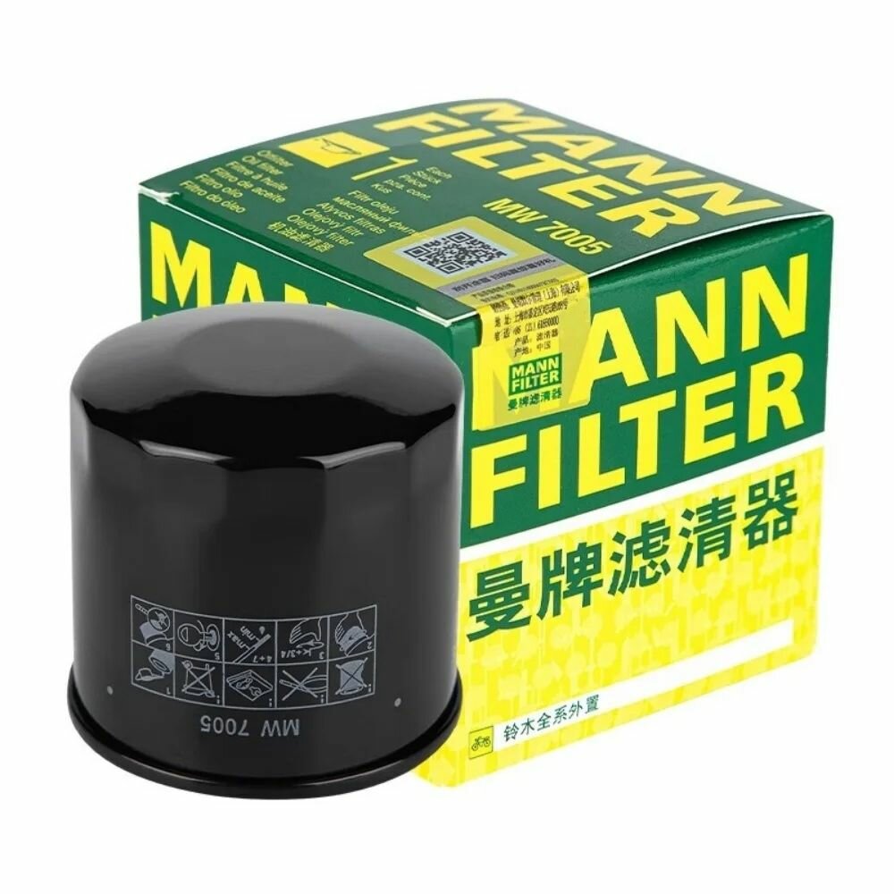 Масляный фильтр MANN-FILTER для мотоцикла Benda Rock 250/300, Chinchilla 300/450/500, Napoleon 250/450 — для замены