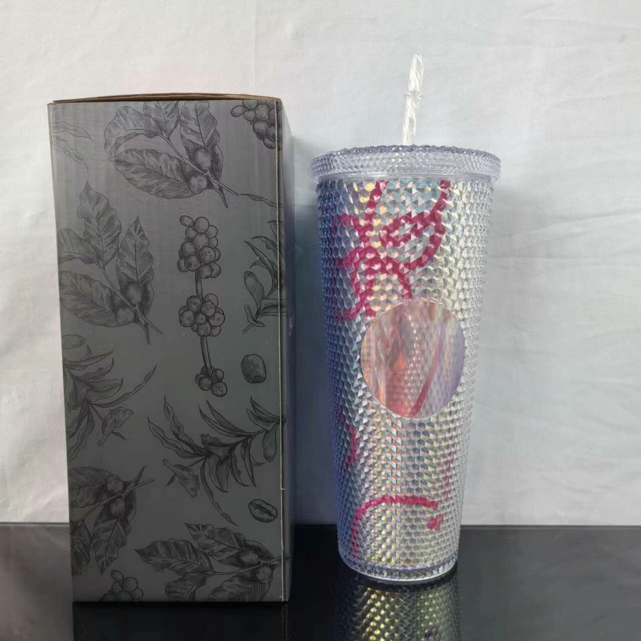 Стакан с трубочкой Starbucks BlackPink limited edition черный