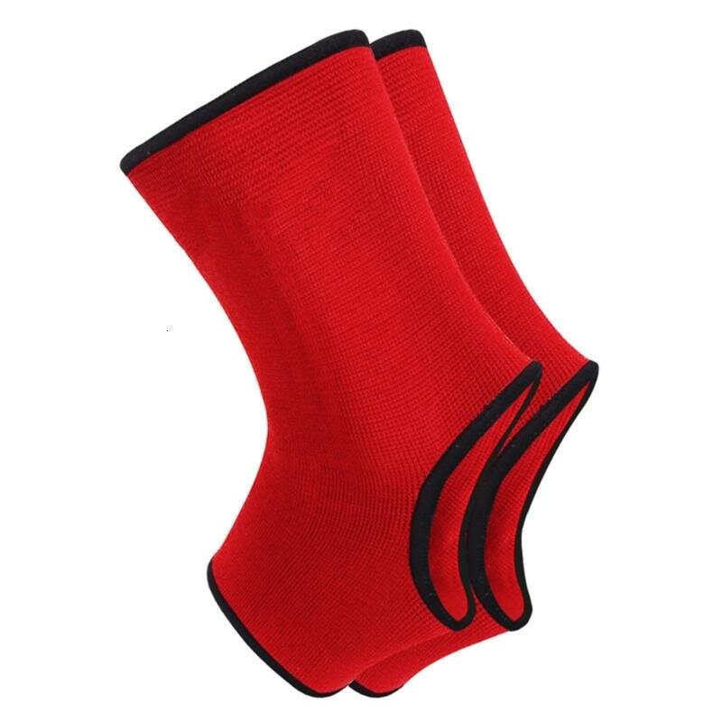 Анkle-браслет для бокса и боевых искусств, красный - S