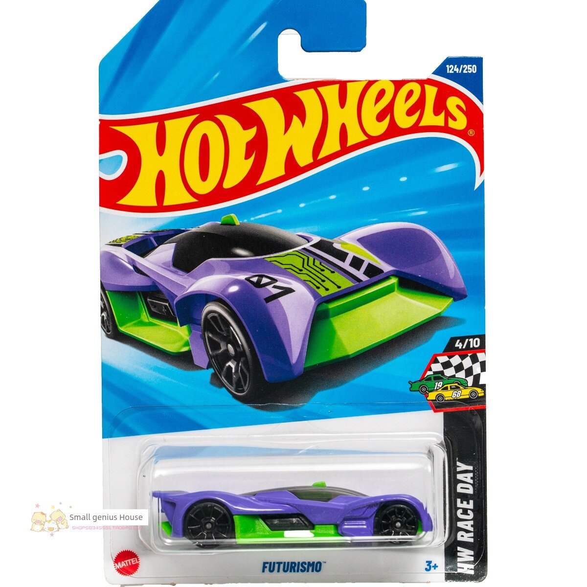 Hot Wheels HW Race Day Серию Футуризмо 124 Сине-зеленый Деталь Сборная Игрушка Коллекционная Модель