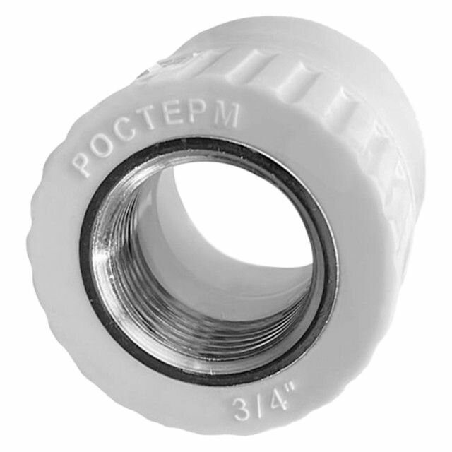 Муфта PPR ростерм, комбинированная, d20х3/4, ВР