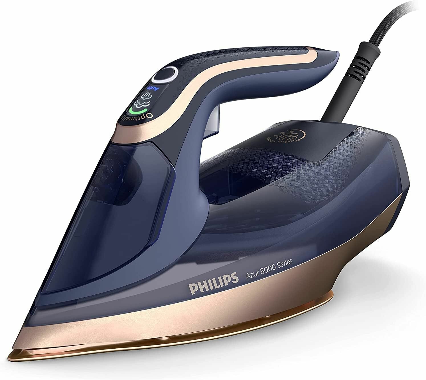 Паровой утюг Philips Azur DST8050/20, Темно-синий, золотистый