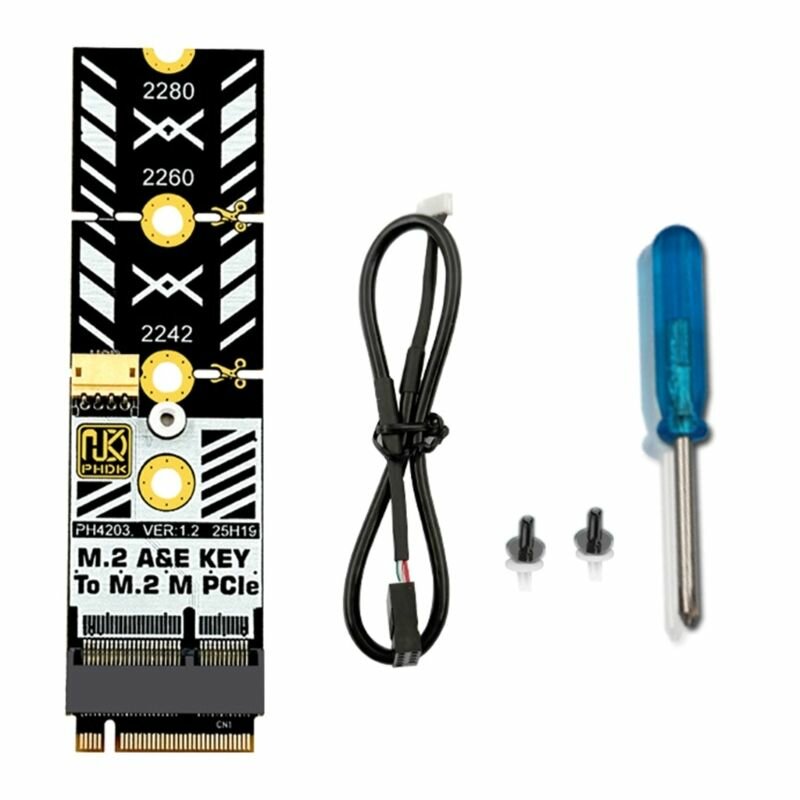 (1 набор) Переходная карта A+E key на M key для M.2