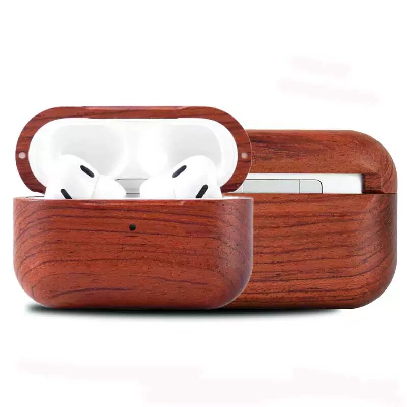 Чехол из дерева для AirPods Pro 3-го поколения - палисандр, премиальная защита для беспроводных наушников