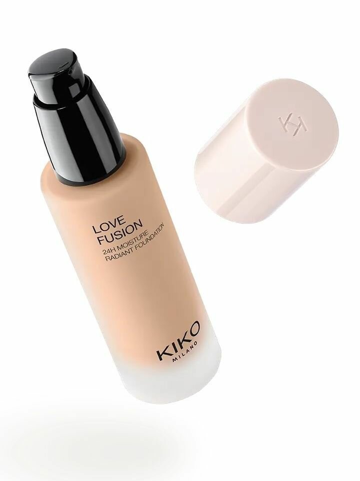 KIKO MILANO Увлажняющая тональная основа с длительным эффектом (16 часов) и сияющим финишем. Love fusion 24h moisture radiant foundation 30 мл оттенок 4WG Warm Gold